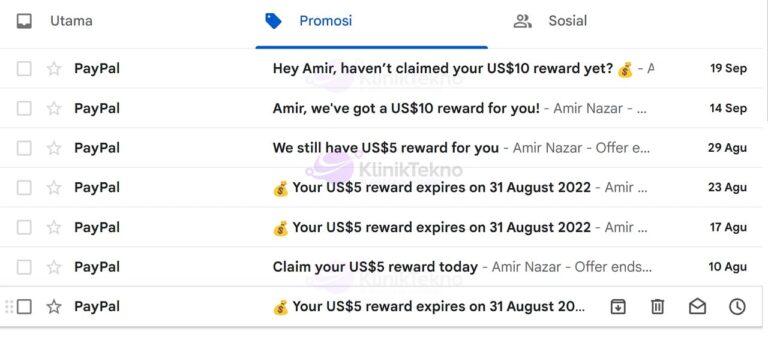 Cara Mendapatkan Saldo PayPal Gratis 2025 $5 Hingga $10 - Klinik Tekno